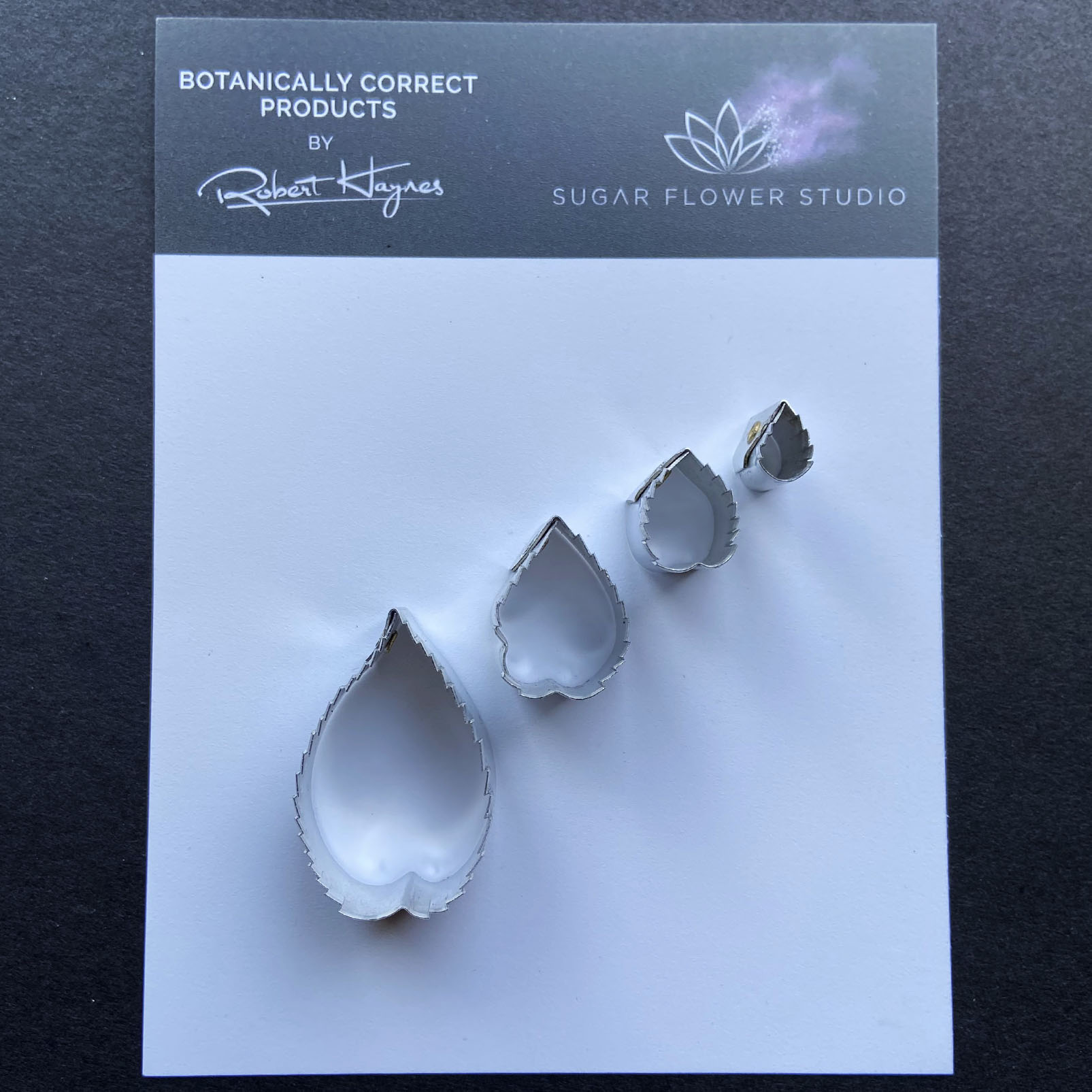 Rose (Miniature Rose) Leaf Cutters Set Of 4 Botanically Correct ...