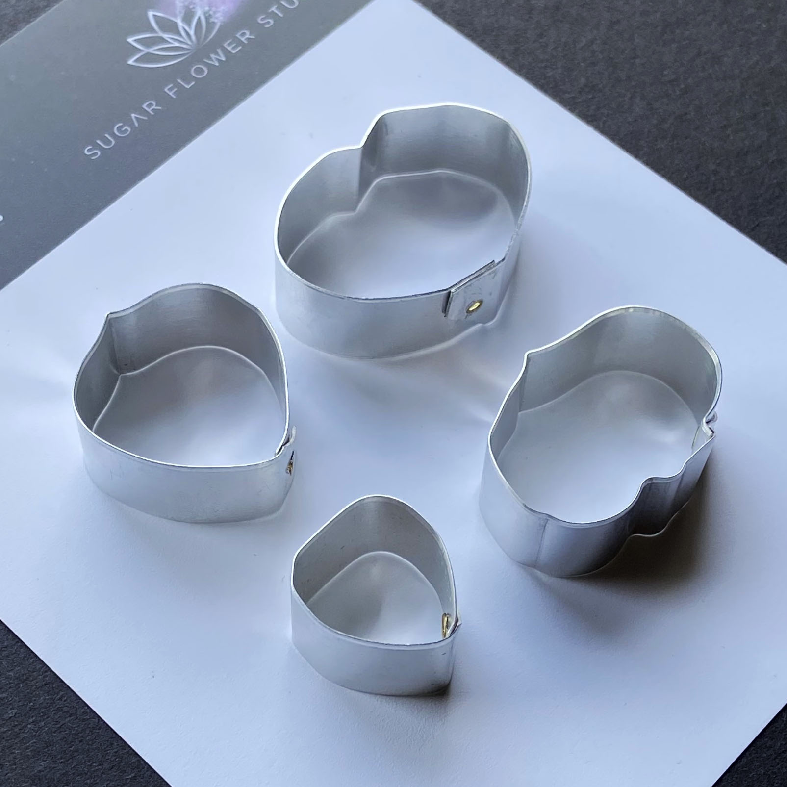 Rose (Miniature Rose) Petal Cutters Set Of 4 Botanically Correct ...